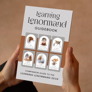 LEARNING LENORMAND Deck With Keywords on Cards and Guidebook for ...