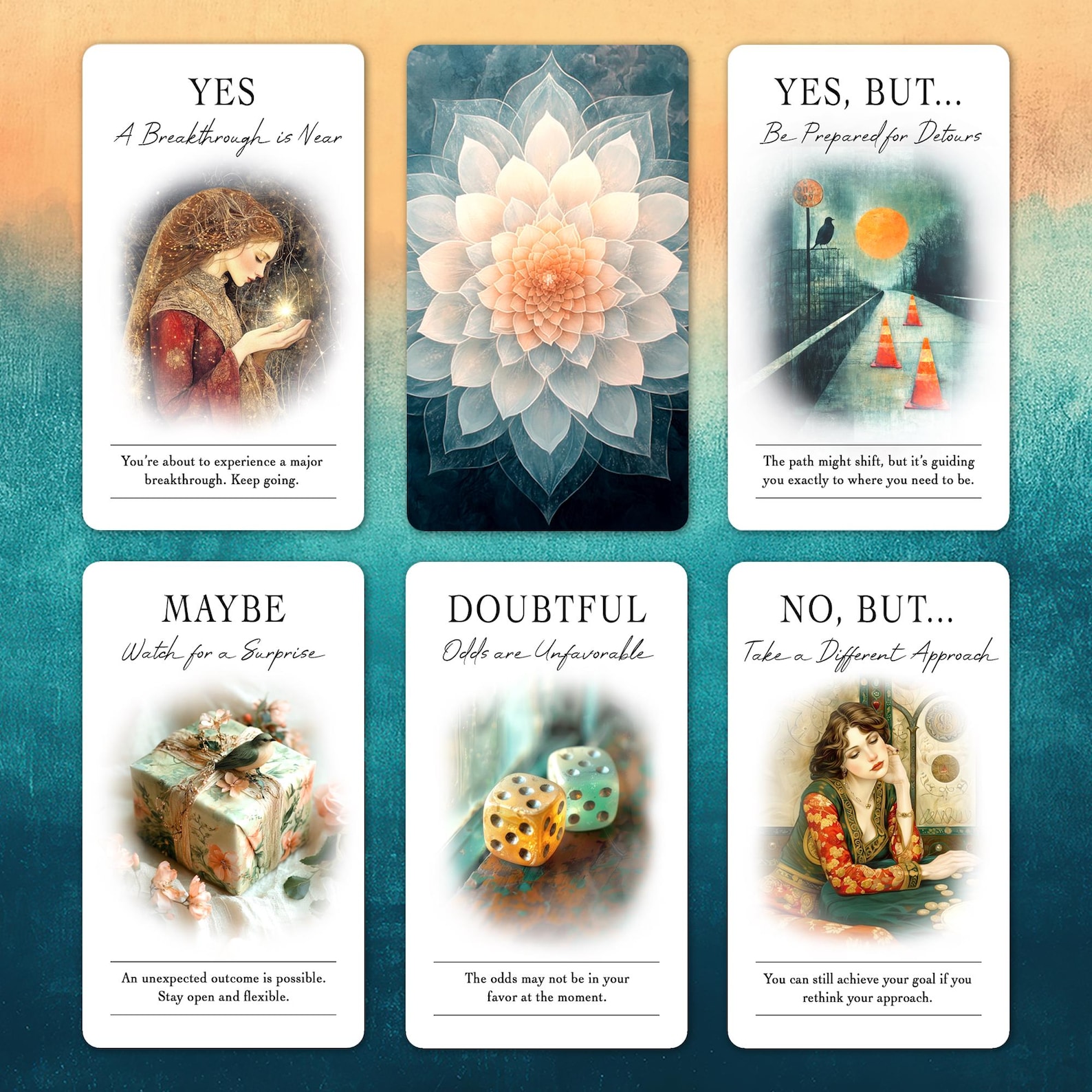 ORACLE OF ANSWERS for Any Question / 78 Cards / Yes-no Oracle Deck ...