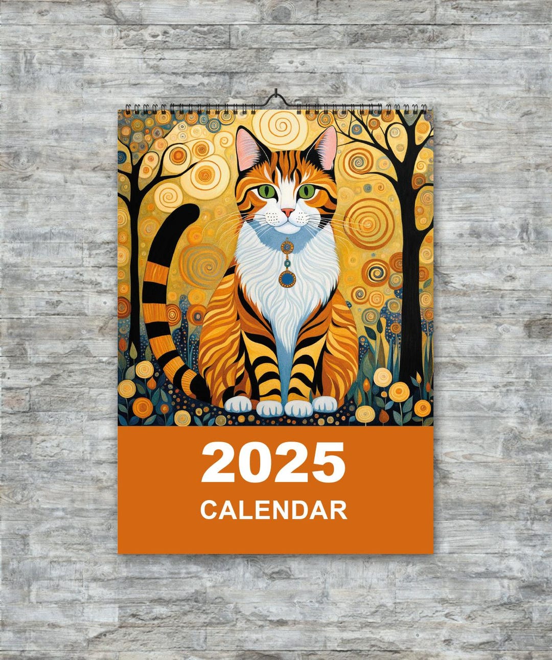 Custom Cat Calendar 2025 13 Month A3 Digital Download for Self-printing ...