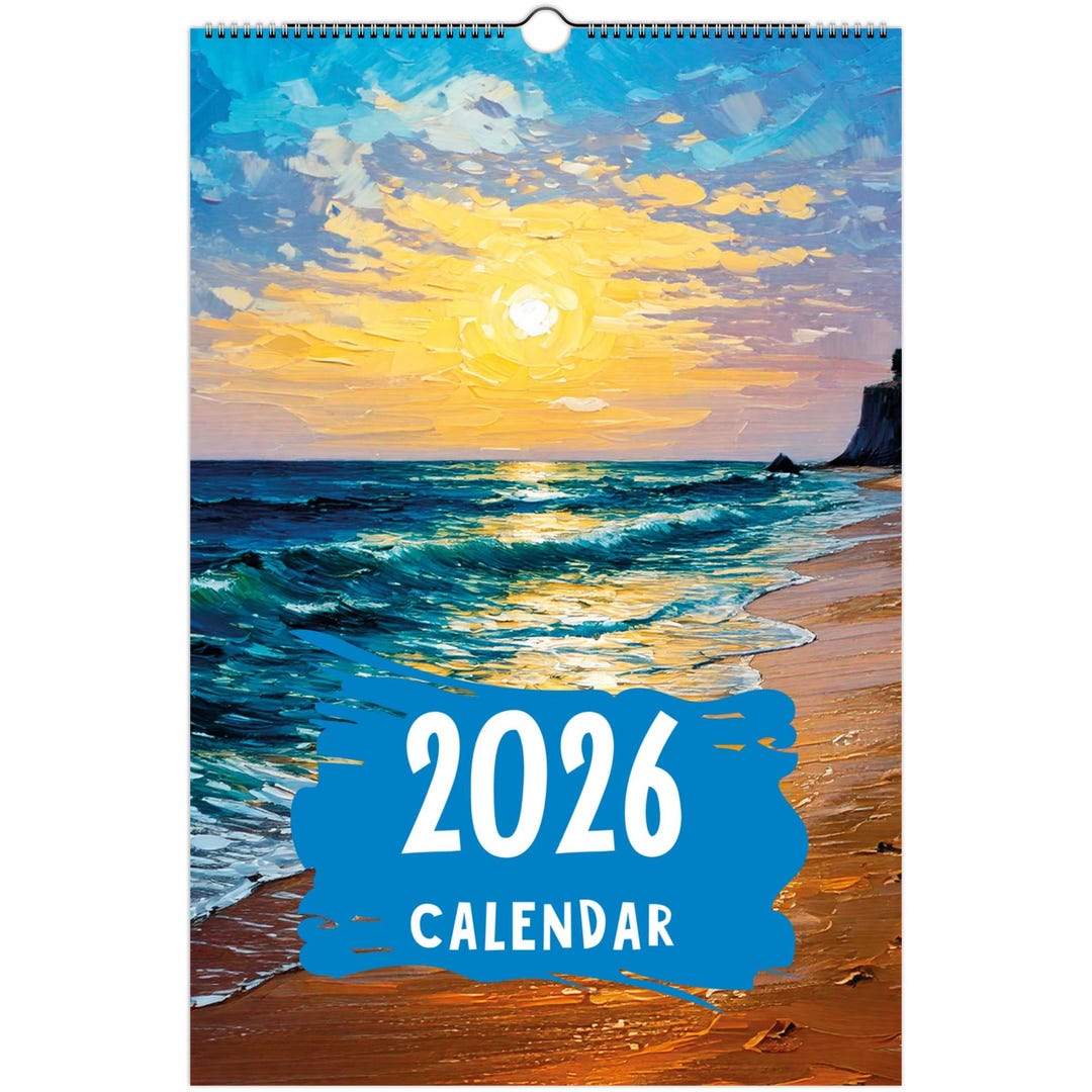 Ocean Art Calendar 2025 – 13 Pages | Sea & Coastal Landscapes, Vibrant ...