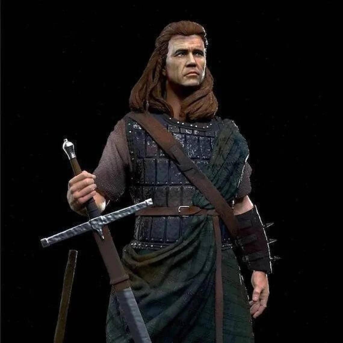 William Wallace by Mel Gibson in Braveheart 1/6, 1/4 Figure - Etsy