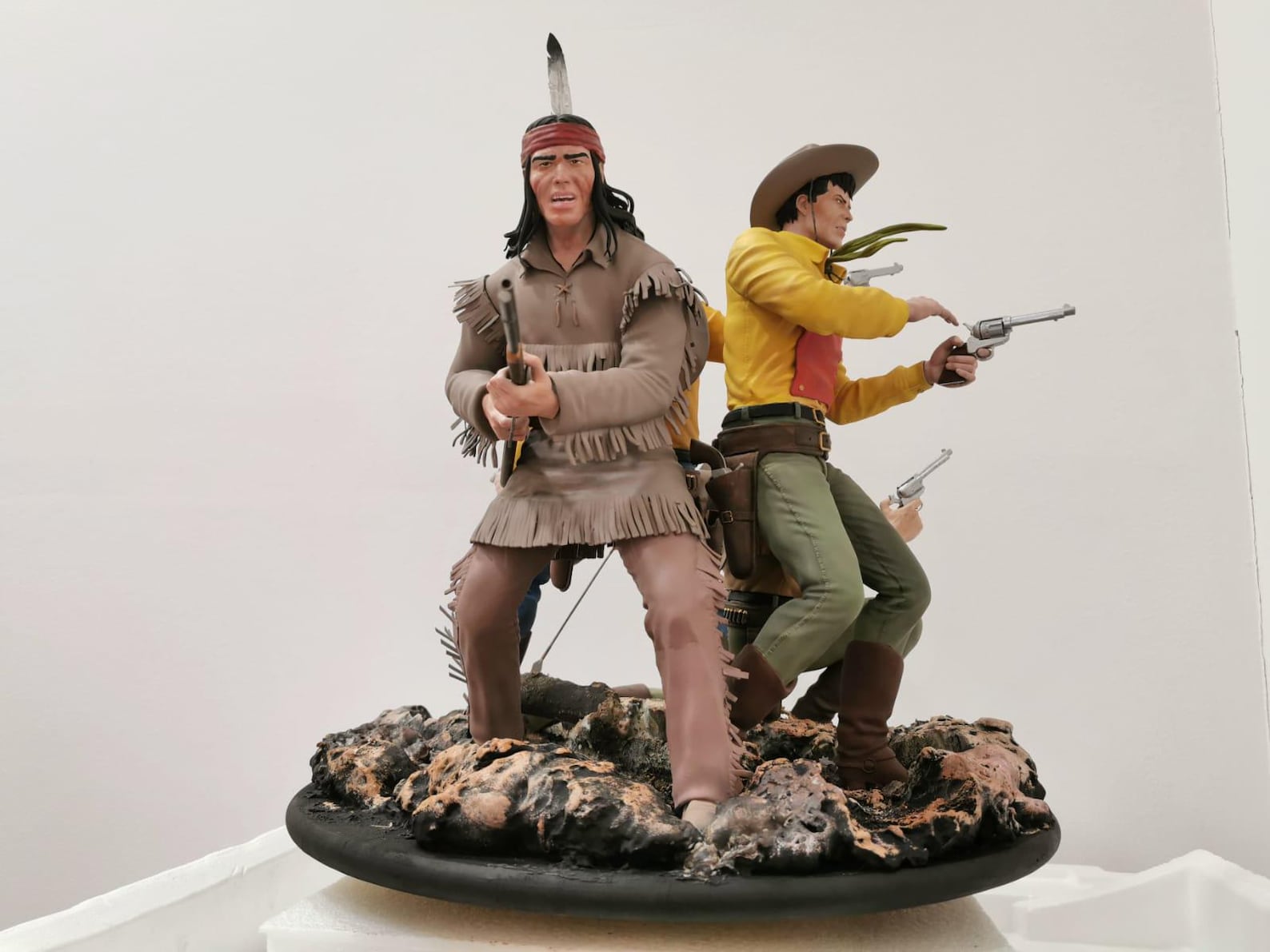 Wild West Texas Sheriff Ranger Cowboy Chief Gang Defends Diorama 1/6 ...
