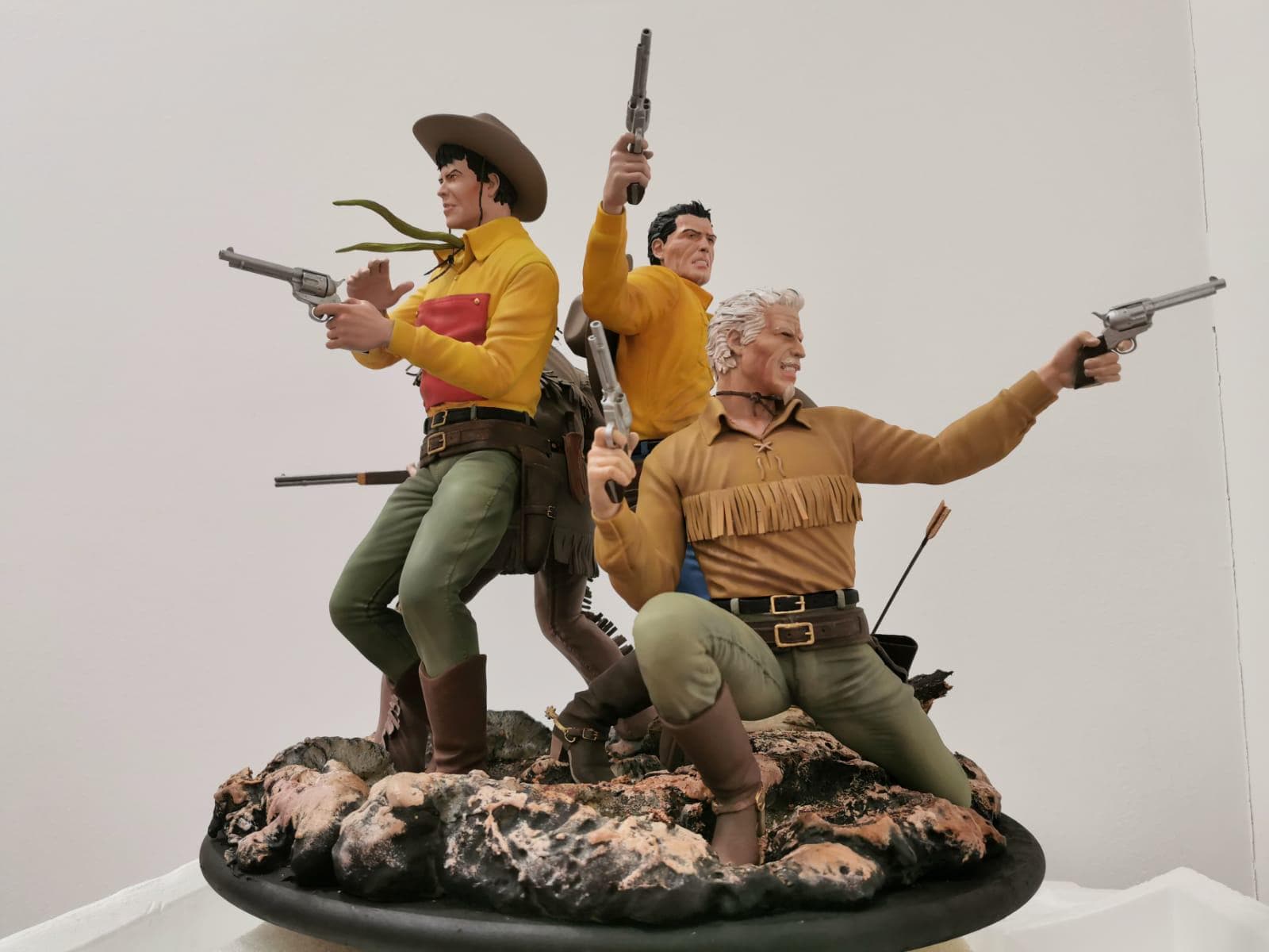 Wild West Texas Sheriff Ranger Cowboy Chief Gang Defends Diorama 1/6 ...