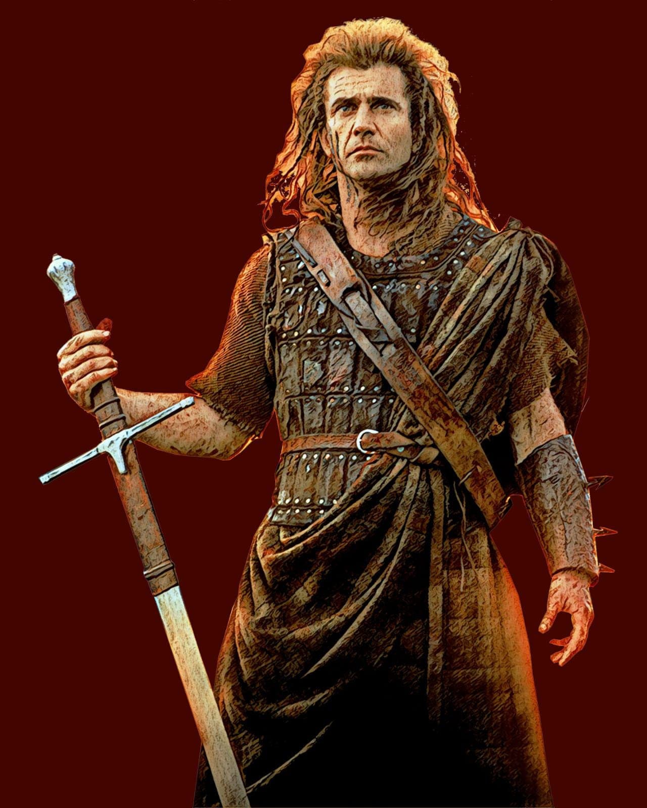 William Wallace by Mel Gibson in Braveheart 1/6, 1/4 Figure - Etsy