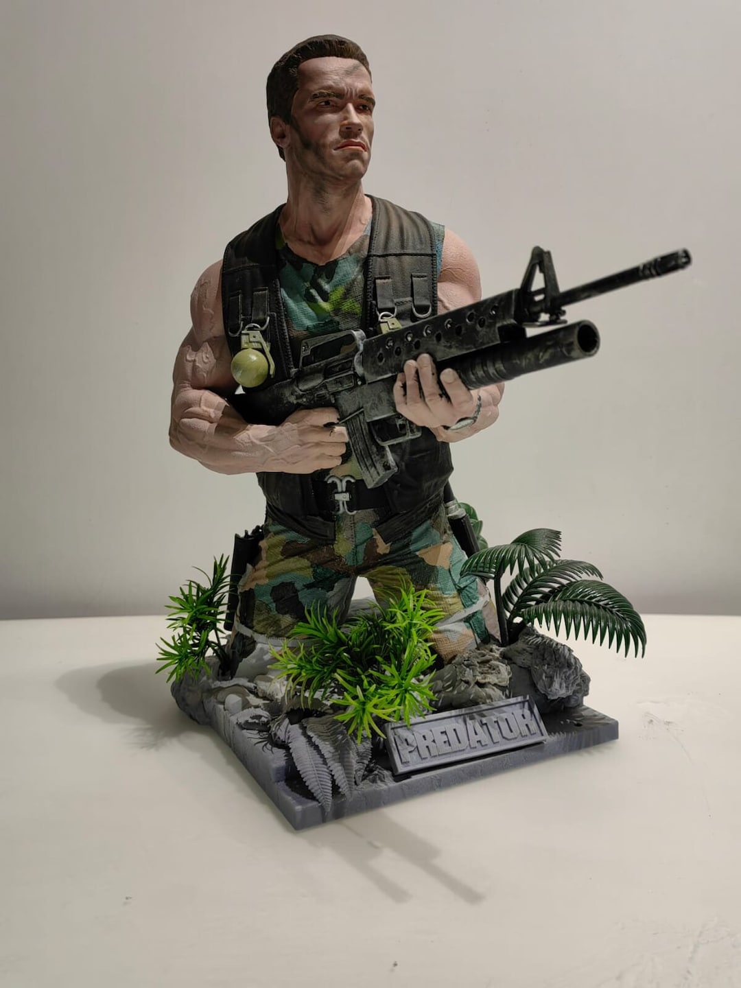 Alan dutch Schaefer predator Bust 1/3 Scale - Etsy