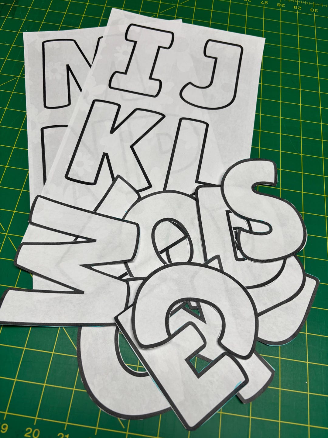 Puffy Letter/numbers Sewing Pattern, 4x5 Inch Alphabet (PDF Pattern ...