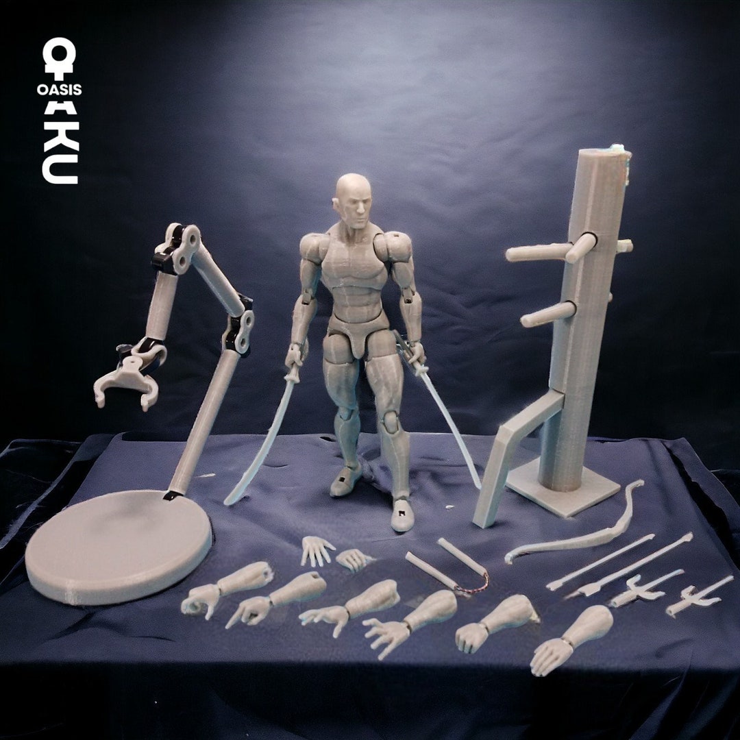 Buy Articulated Poseable Male Figure 3D STL File Online in India - Etsy