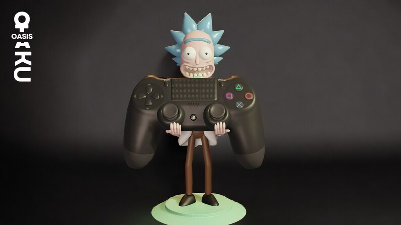 Rick & Morty Rick Sanchez Controller Stand 3d Stl Files - Etsy