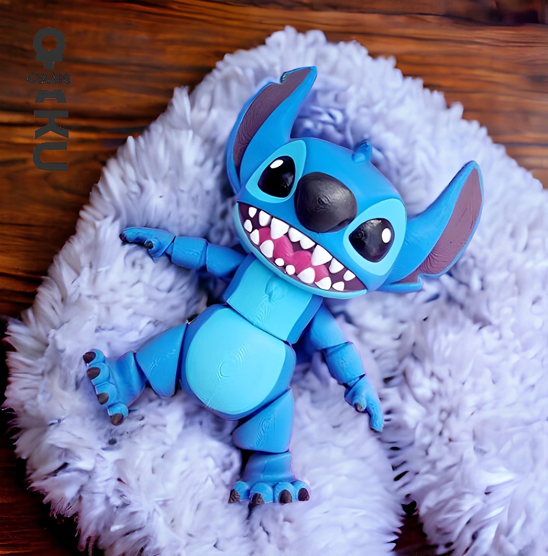 Flexi Stitch 3D Stl File Articulated Stitch Figure Print in Place Stich ...