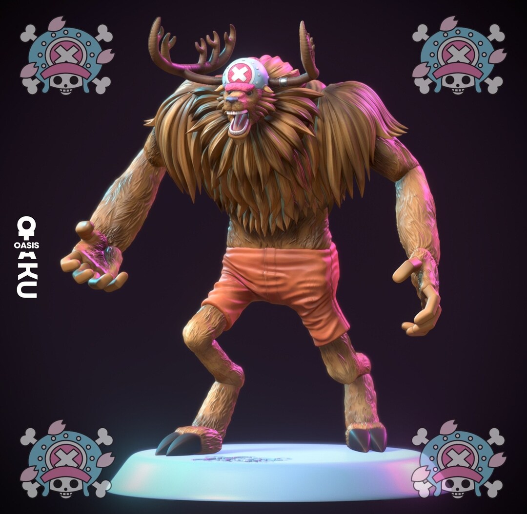 0ne P1ece Ch0pper Figure STL Files HQ Anime & Manga 3D Printer Stl ...