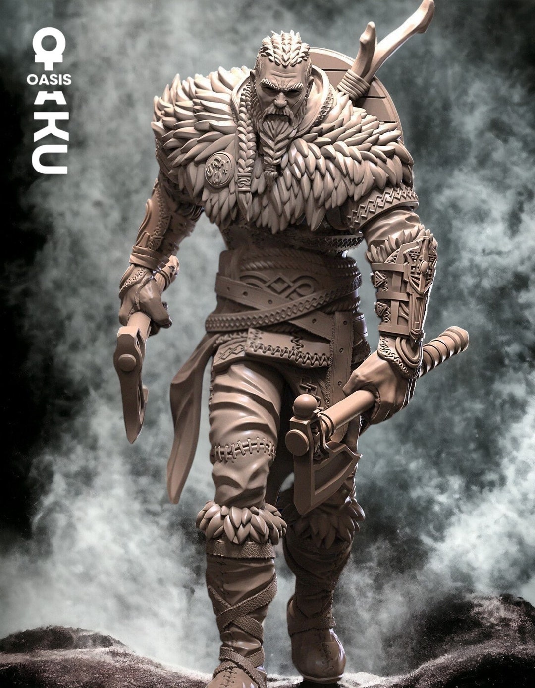 Assassin's Creed Valhalla Eivor Figure 3D Stl File Eivor Statue 3D Printer Files - Etsy