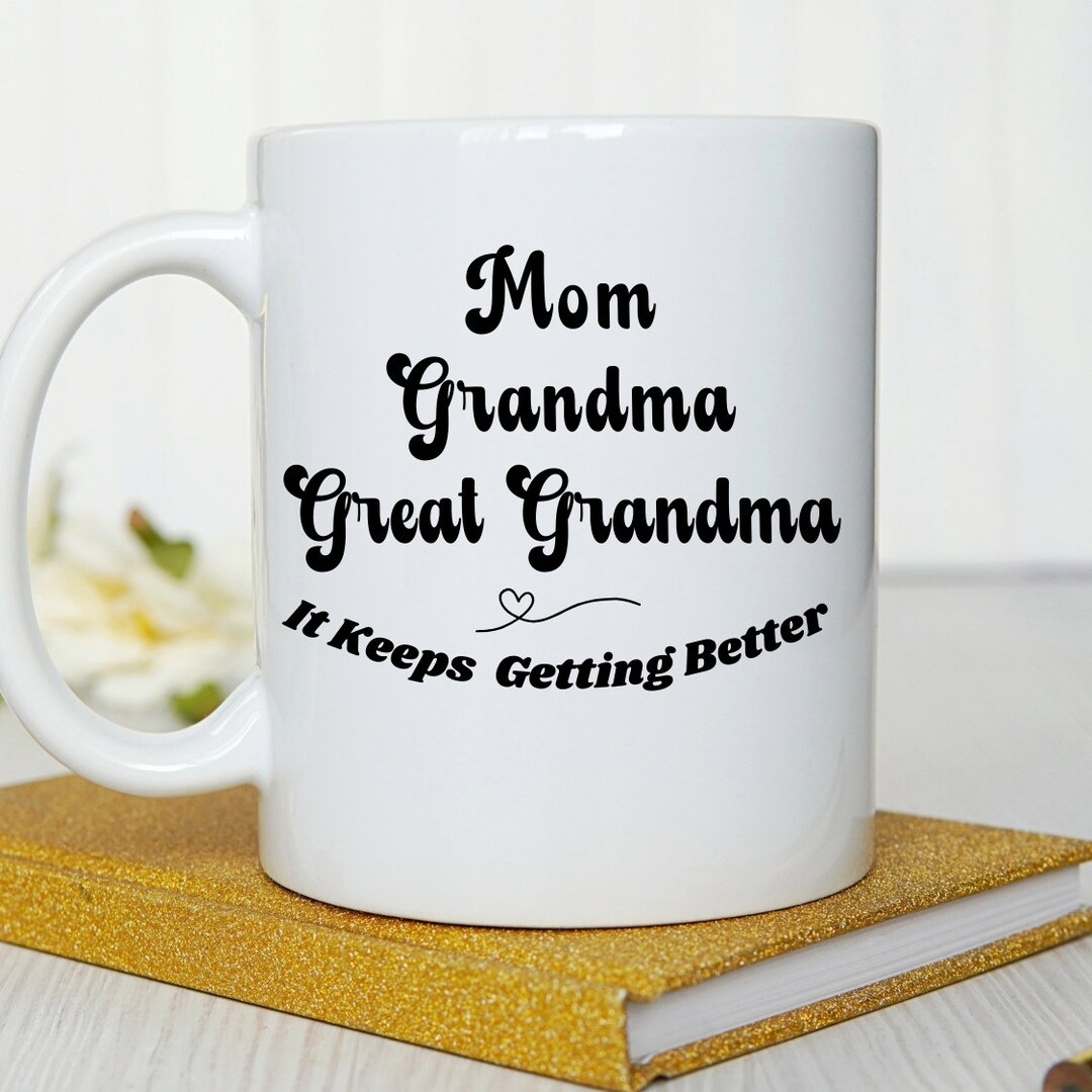 Generations of Love Mug, Great Grandma Cup, Family Legacy Mug, Heirloom ...