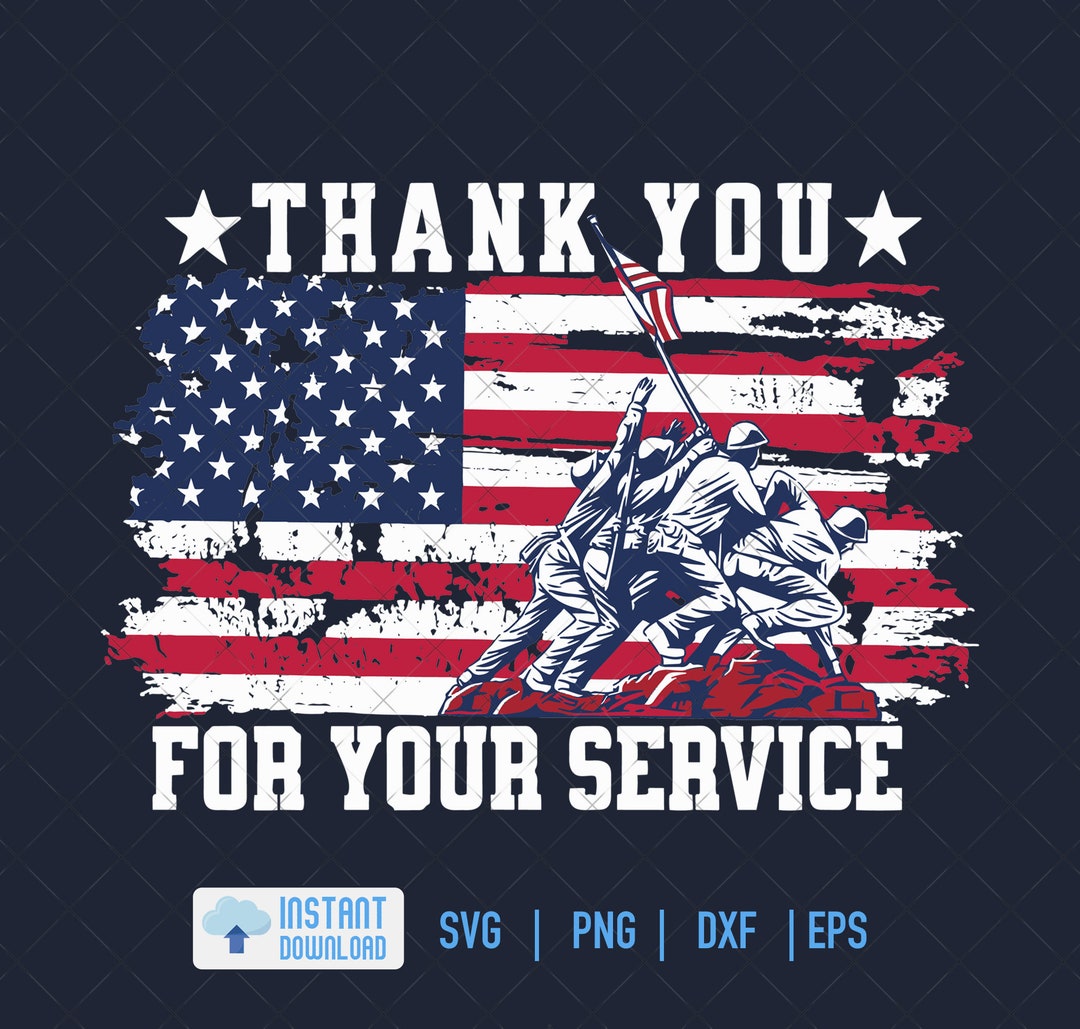 Thank You for Your Service SVG, Veteran Soldier Svg, American Troops ...