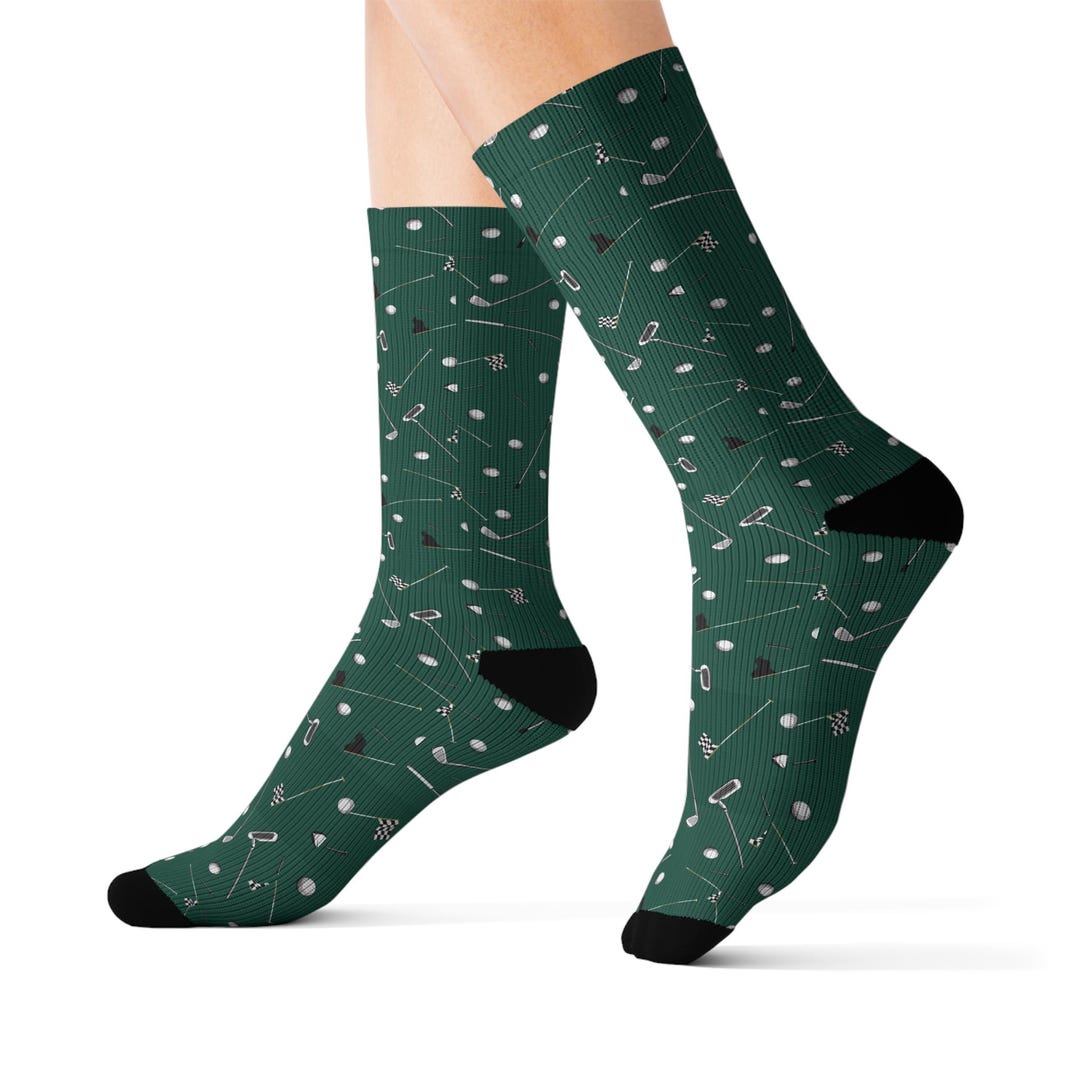 Green Golf Socks - Perfect Gift for Fathers, Husband/boyfriend, Brother ...
