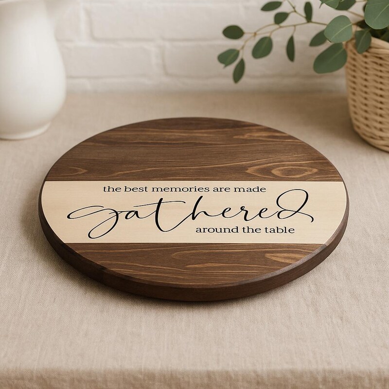 Rustic Lazy Susan - Etsy