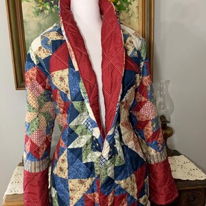 Handmade Quilted Floral Print Jacket - Etsy