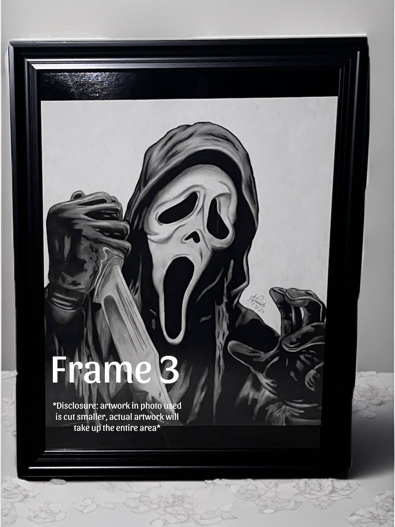 Killer Mime Drawing, Terrifier Inspired - Etsy