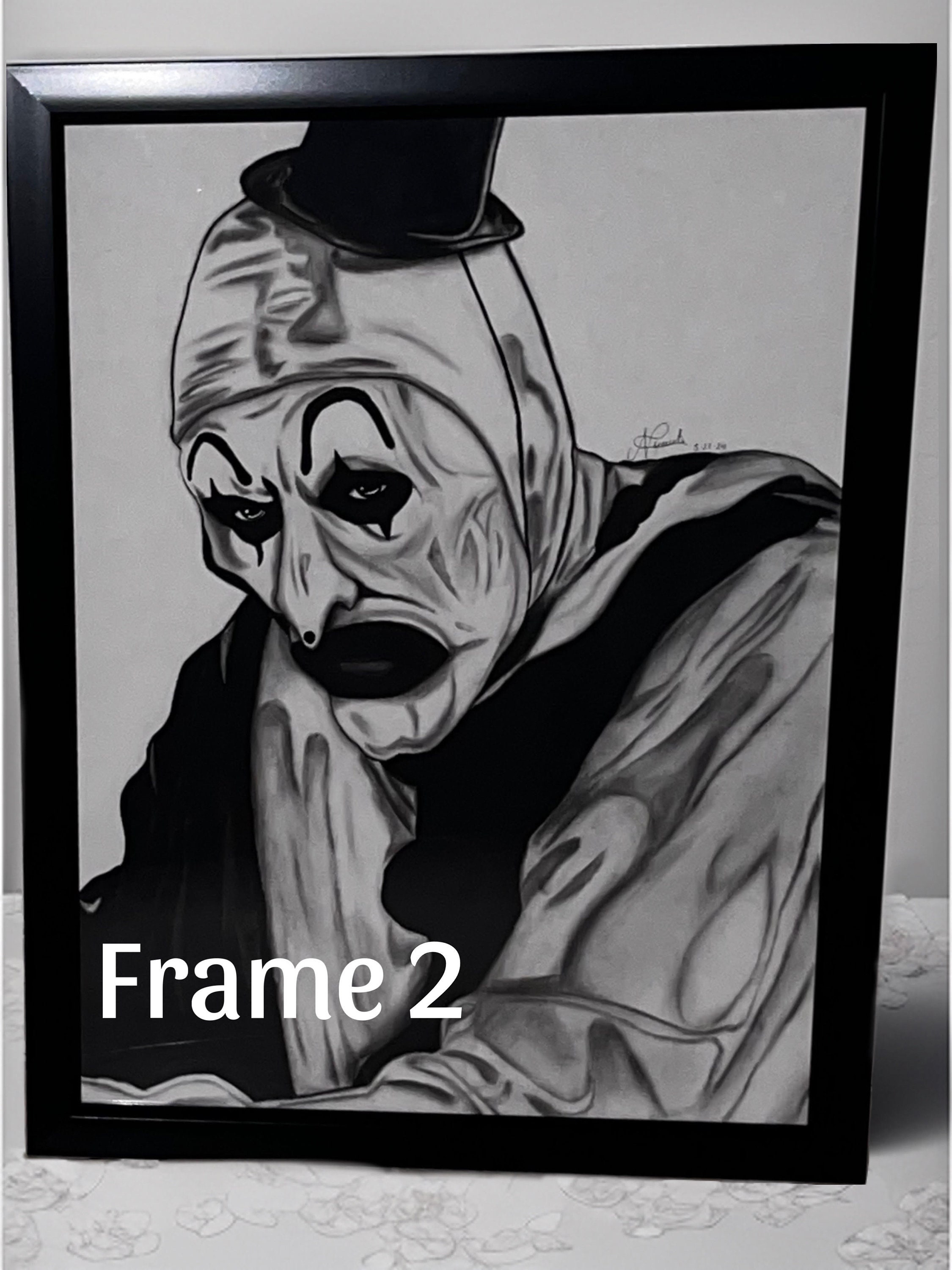 Killer Mime Drawing, Terrifier Inspired - Etsy
