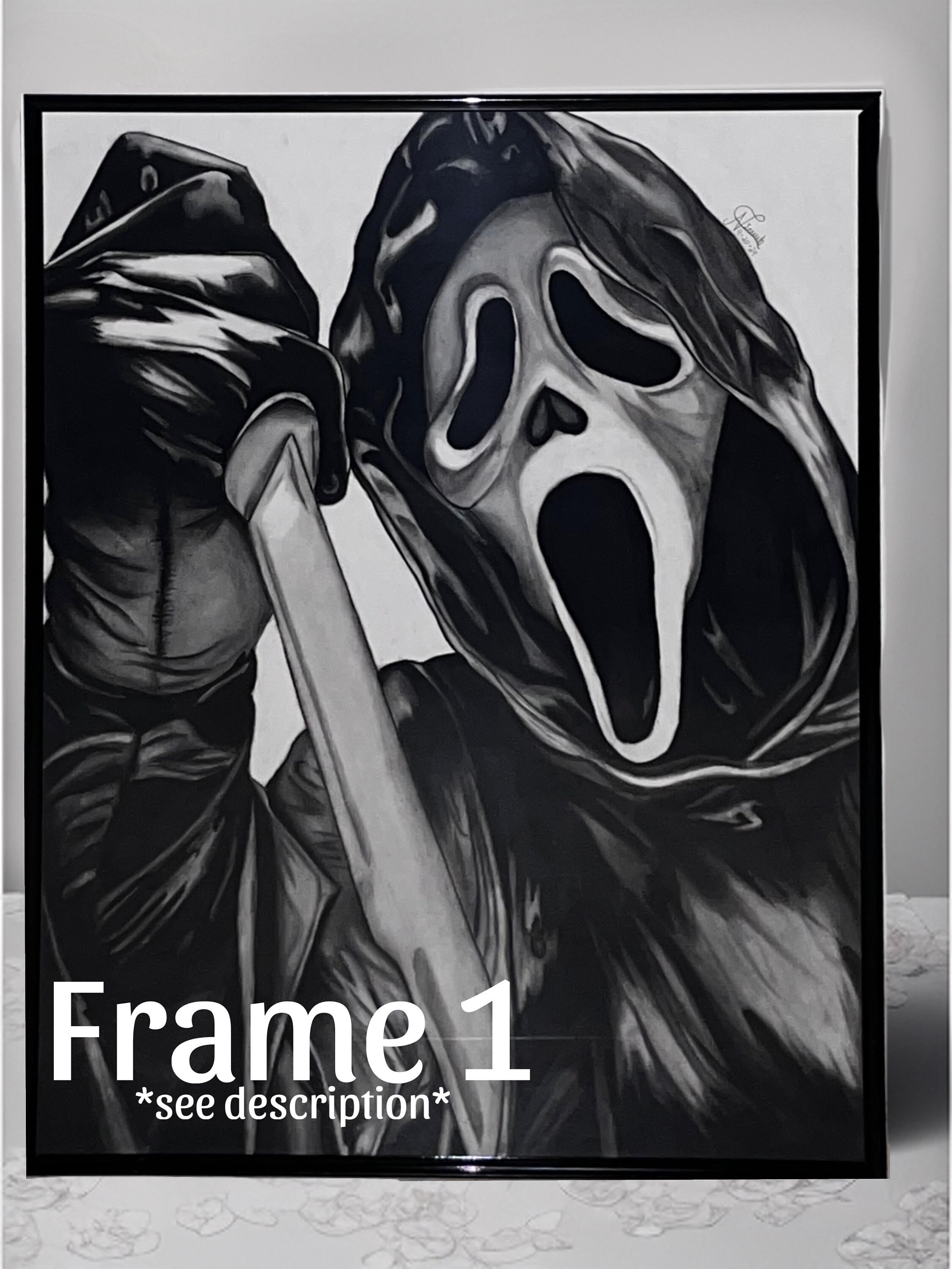 Killer Mime Drawing, Terrifier Inspired - Etsy