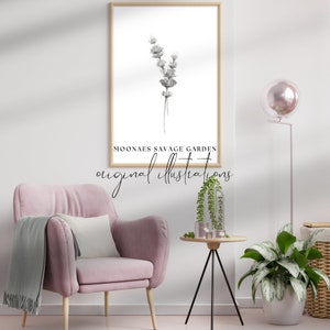 Lavender Flower Hand-drawn Original Unique Art | Vintage Style Original ...