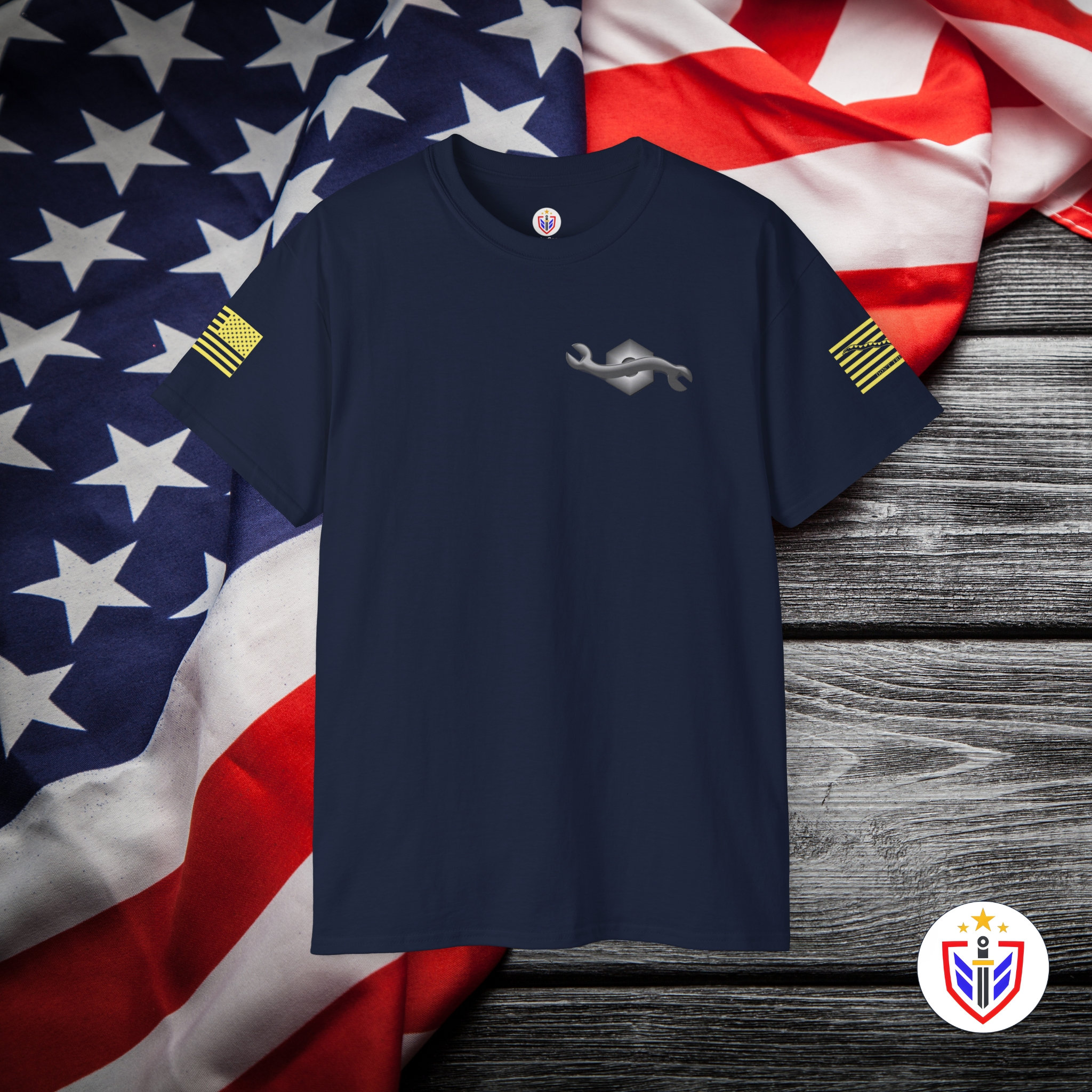 US Navy Seabee Construction Mechanic CM Rate front With Seabee Logo ...