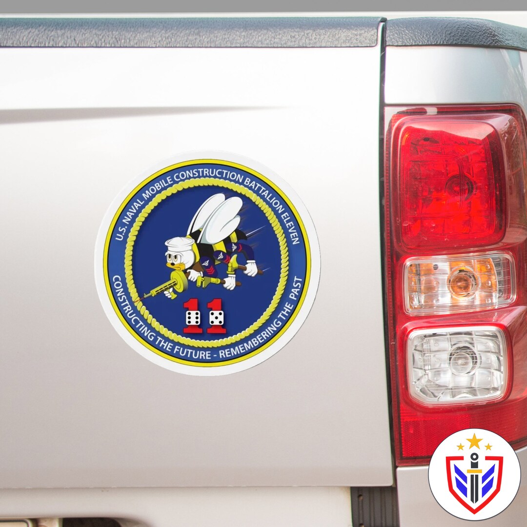Naval Mobile Construction Battalion Eleven NMCB 11 Die-cut Magnet great ...