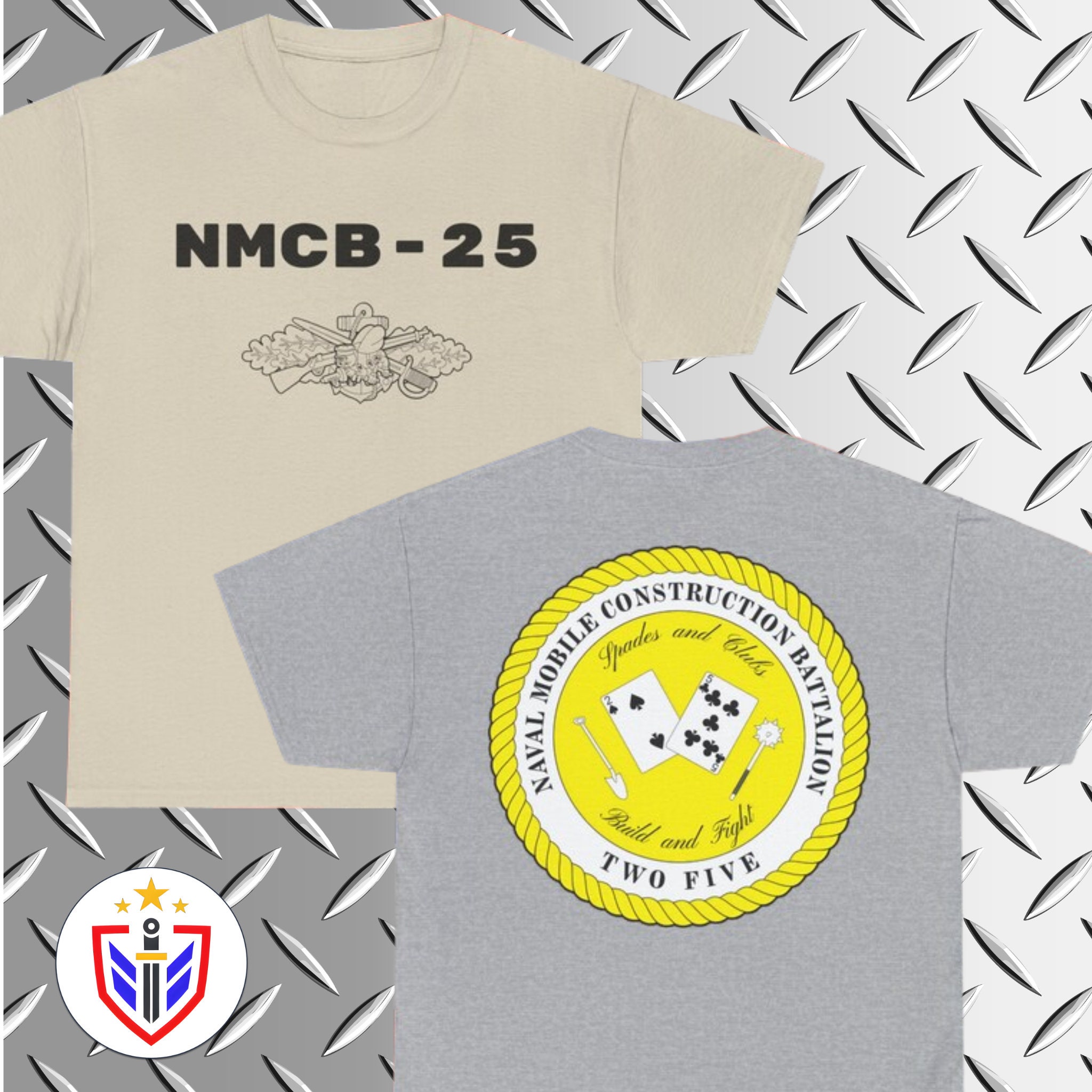 Naval Mobile Construction Battalion Twenty-five NMCB 25 T-shirt Seabee ...