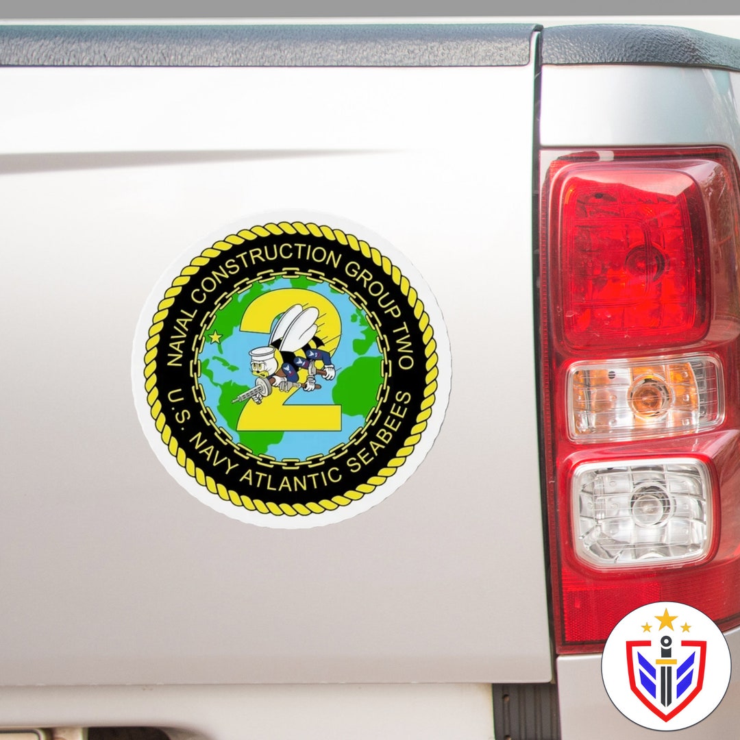 Naval Construction Group Two (NCG-2) Die-cut Magnet (great for Cars and ...