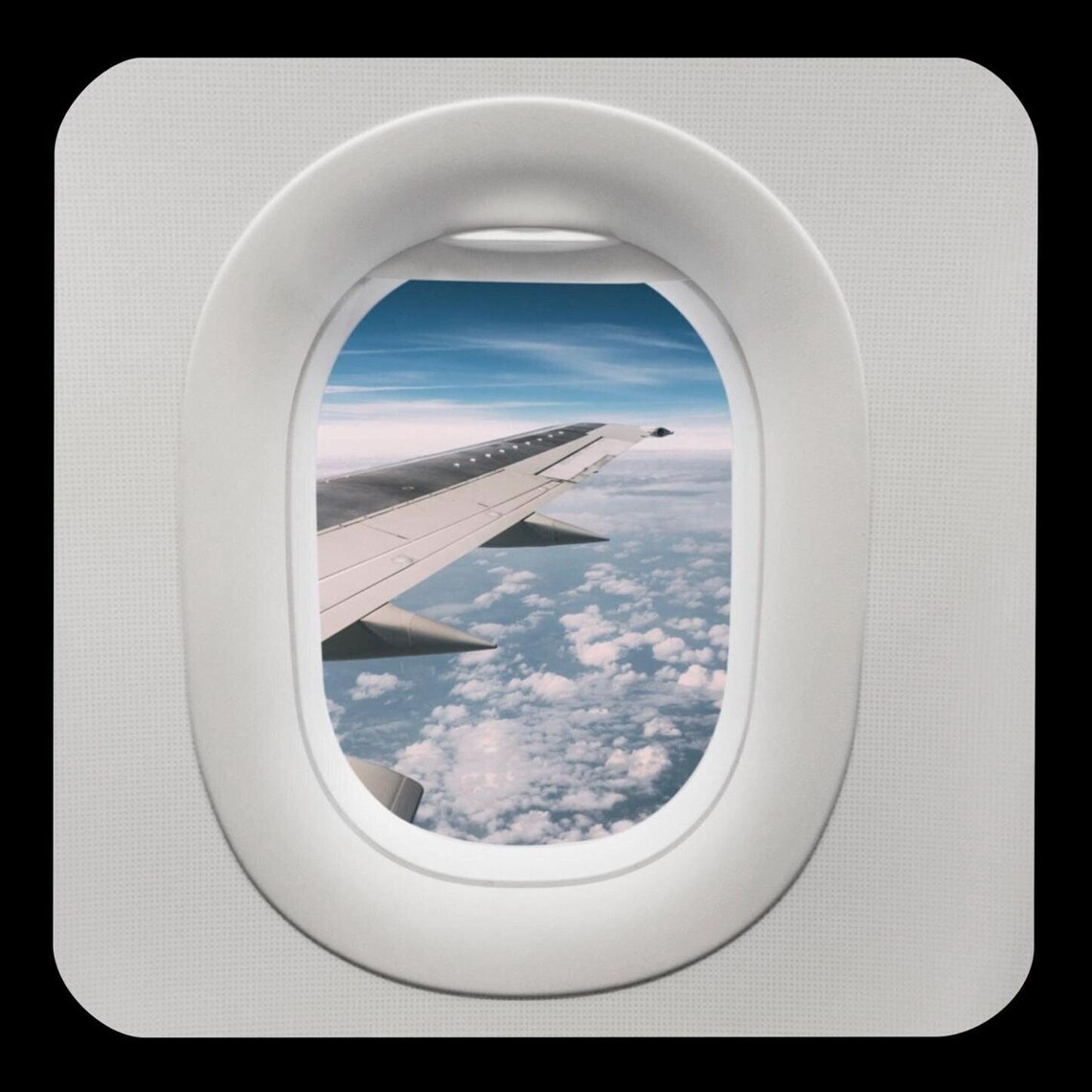 Airplane Window Wing Coaster With Cork Backing Flight Attendant Pilot ...