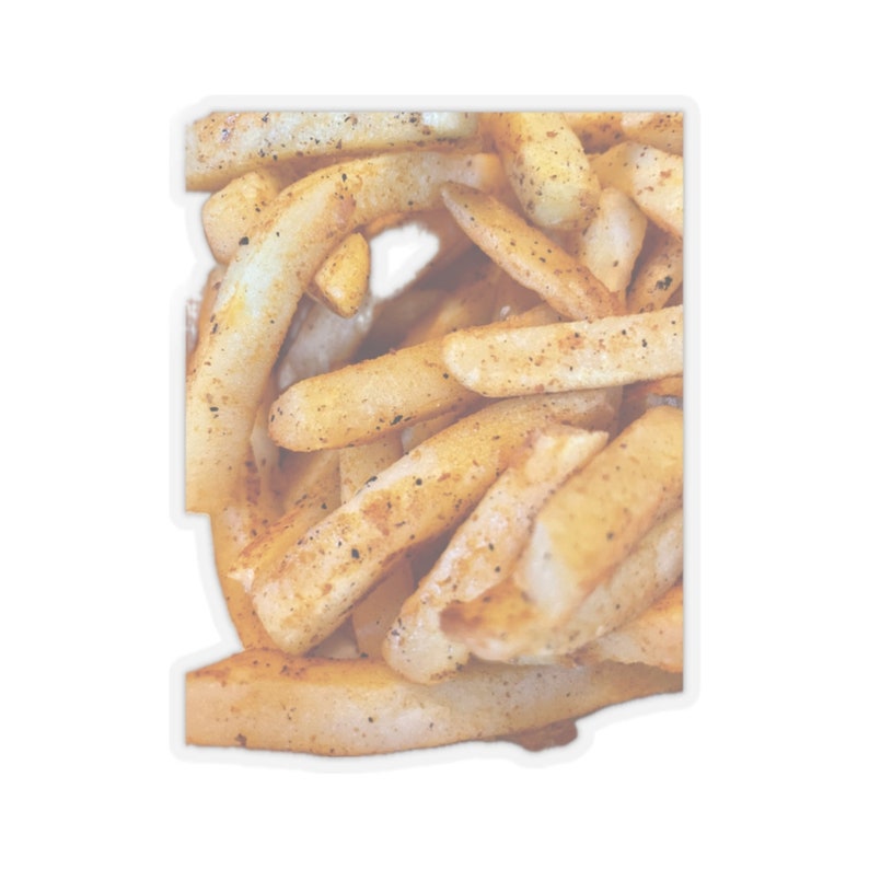 French Fry Stickers Kiss Cut Laptop Notebook Journal Decal - Free US ...