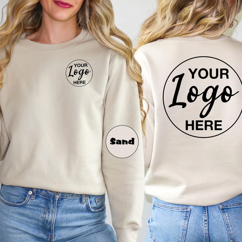 Front Back Logo Hoodie - Etsy