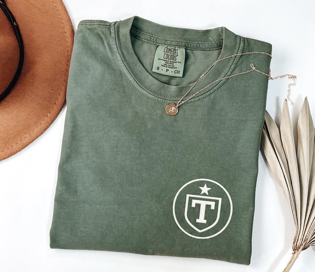 Comfort Colors® Custom Embroidered Logo Shirt, Personalized Embroidered ...