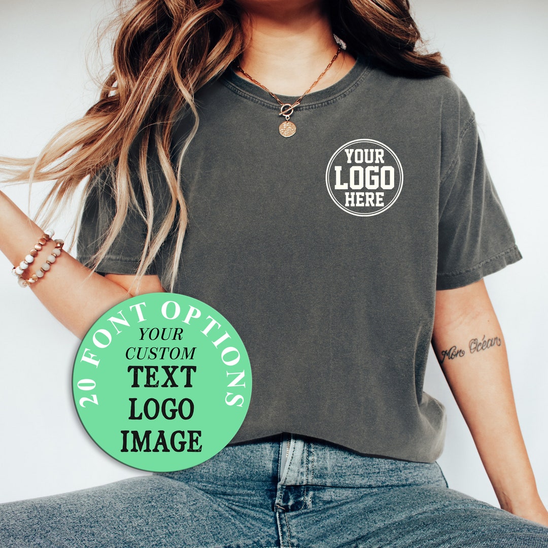 Personalisiertes Logo hier Shirt, personalisiertes Firmenlogo-T-Shirt ...