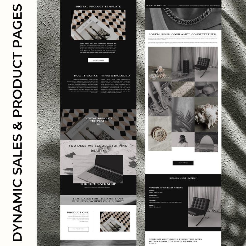 Miles Dean Showit Website Template: Editorial Design - Etsy