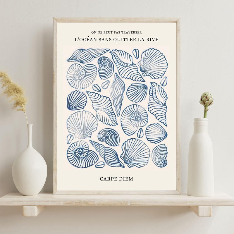 France Poster Beach - Etsy UK