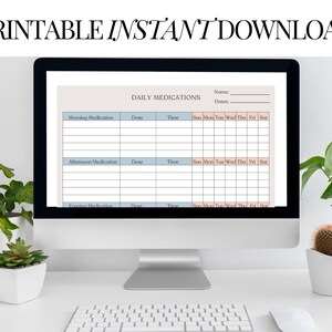 Daily Medication Log Printable Daily Medication Tracker Medication ...