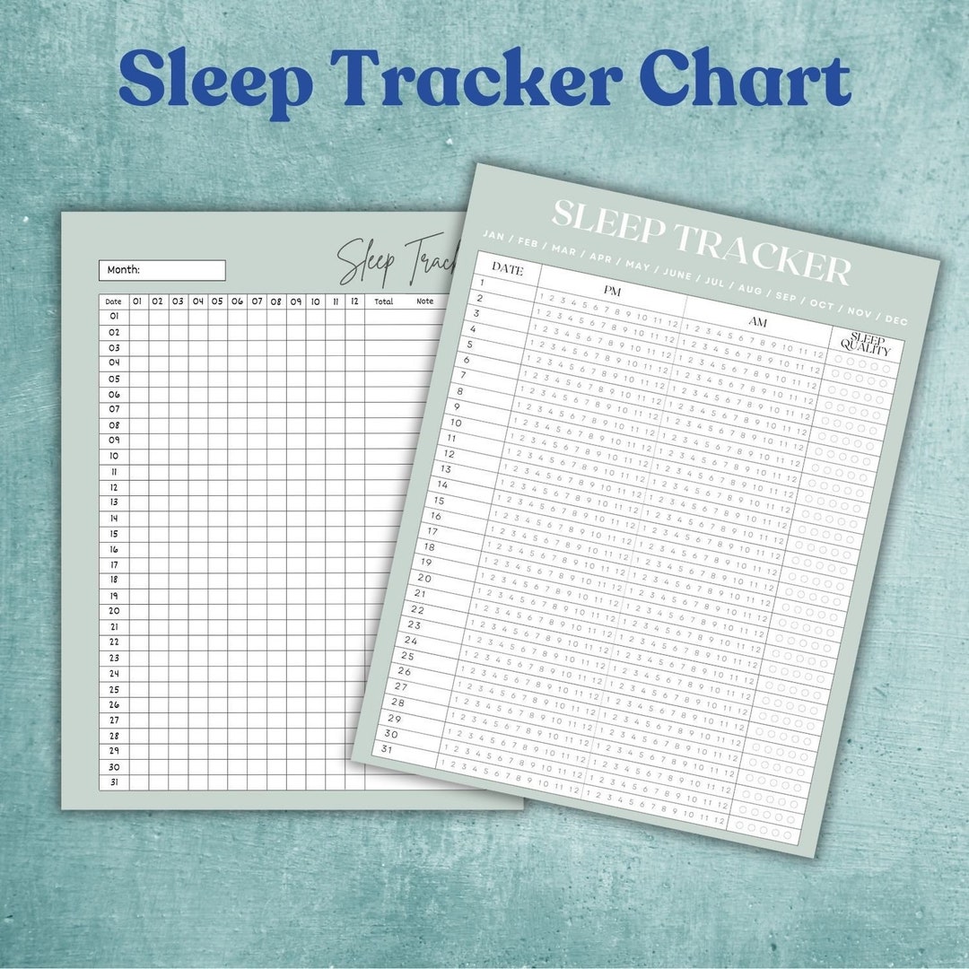 Sleep Hygiene Chart Sleep Tracker for Shift Worker Sleep Journal ...