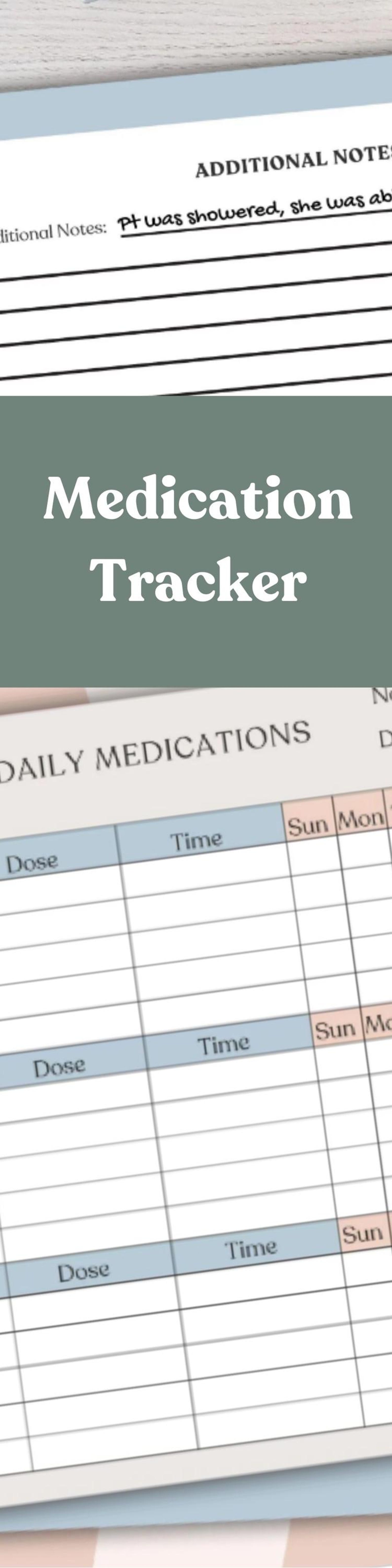 Daily Medication Log Printable Daily Medication Tracker Medication ...