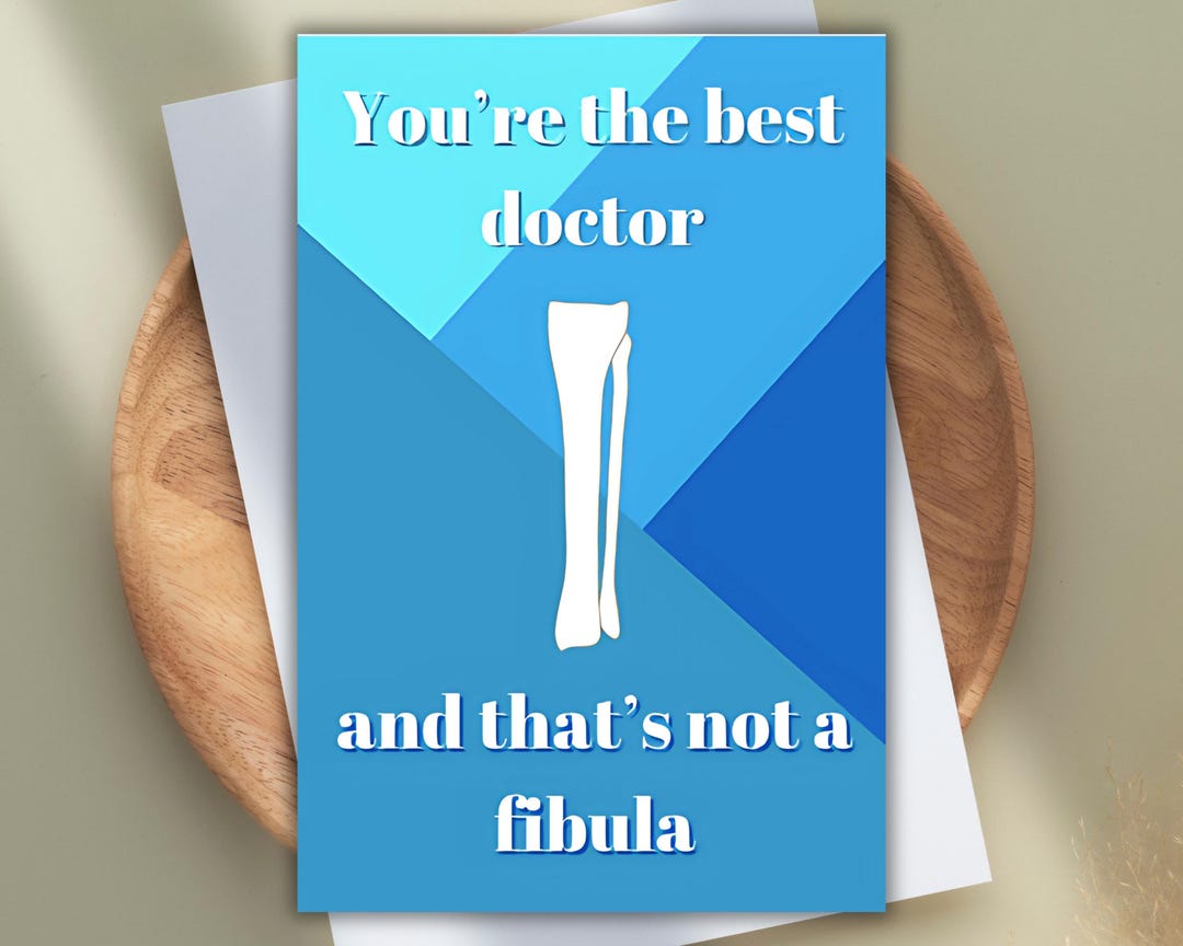 Funny Doctor Thank You Card for Dr Appreciation Week Card for Humorous ...