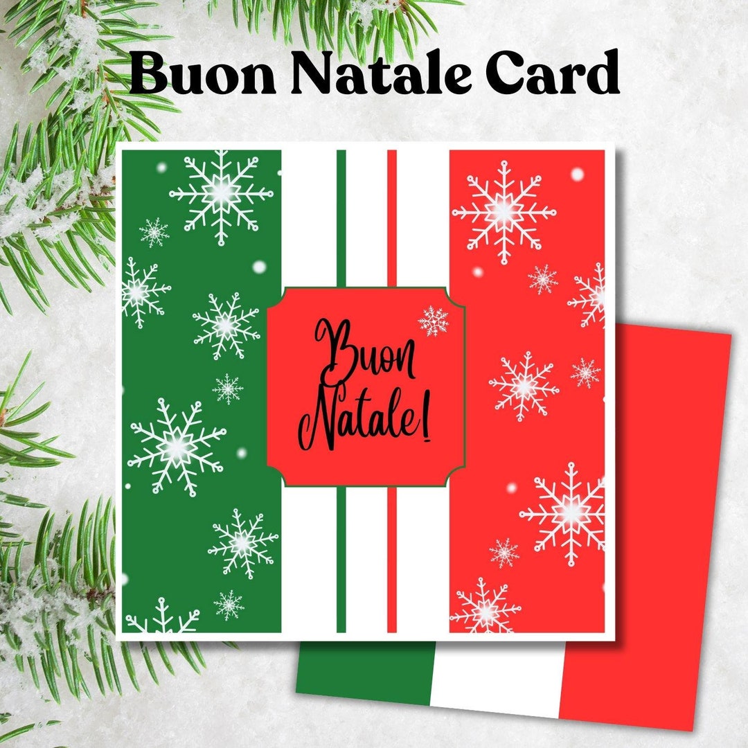 Buon Natale Christmas Card Italian Christmas Card Proud Italian Season ...