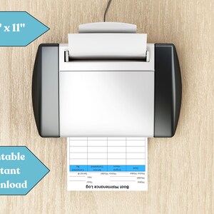 Boat Maintenance Tracker for Ski Boat Service Log for Sailboat Vessel ...