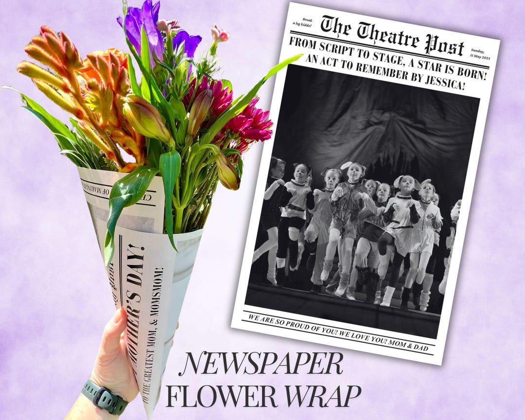 Theater Performance Flower Wrap for Musical Performance Bouquet Wrap ...
