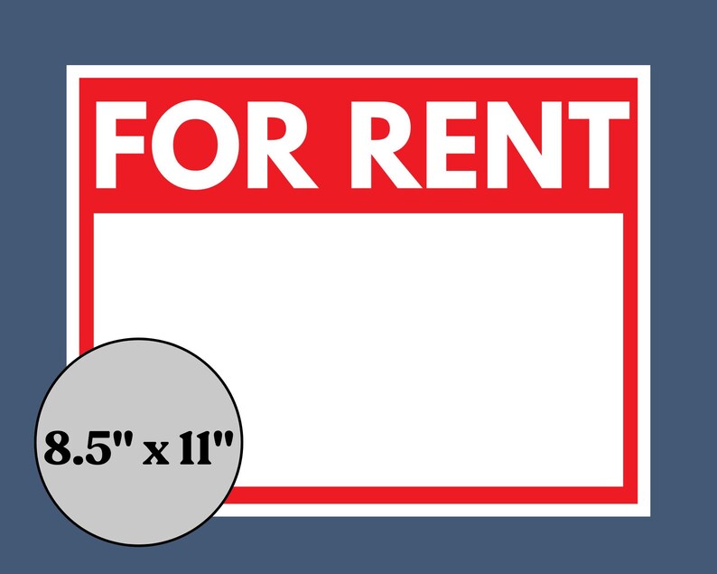 Custom for Rent Sign for House Rental Signage for Landlord for Rent ...