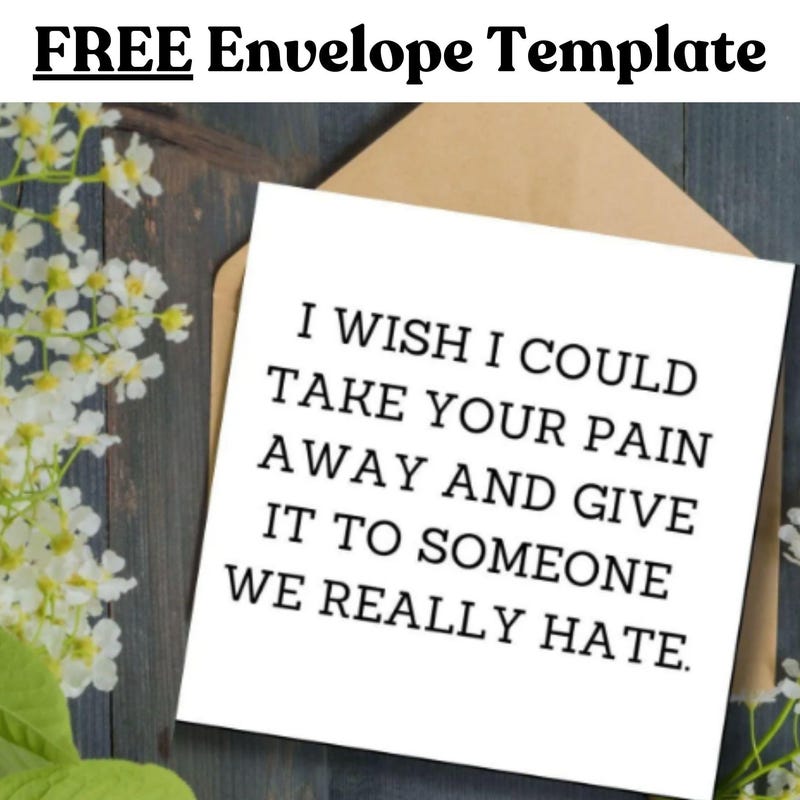 Funny Sympathy Card - Etsy