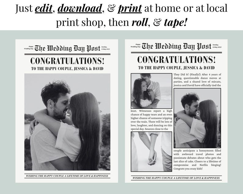 Petal Toss Cone Template for Wedding Send off Newspaper Petal Toss ...