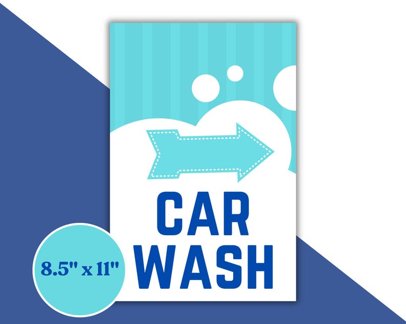 Car Wash Fundraiser Sign Template for School Car Wash Fundraiser Flyer ...