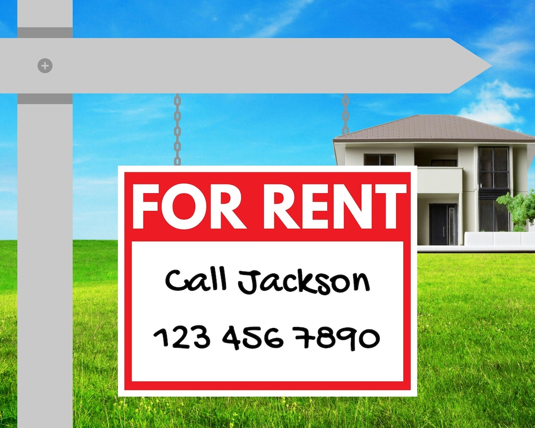 Custom for Rent Sign for House Rental Signage for Landlord for Rent ...