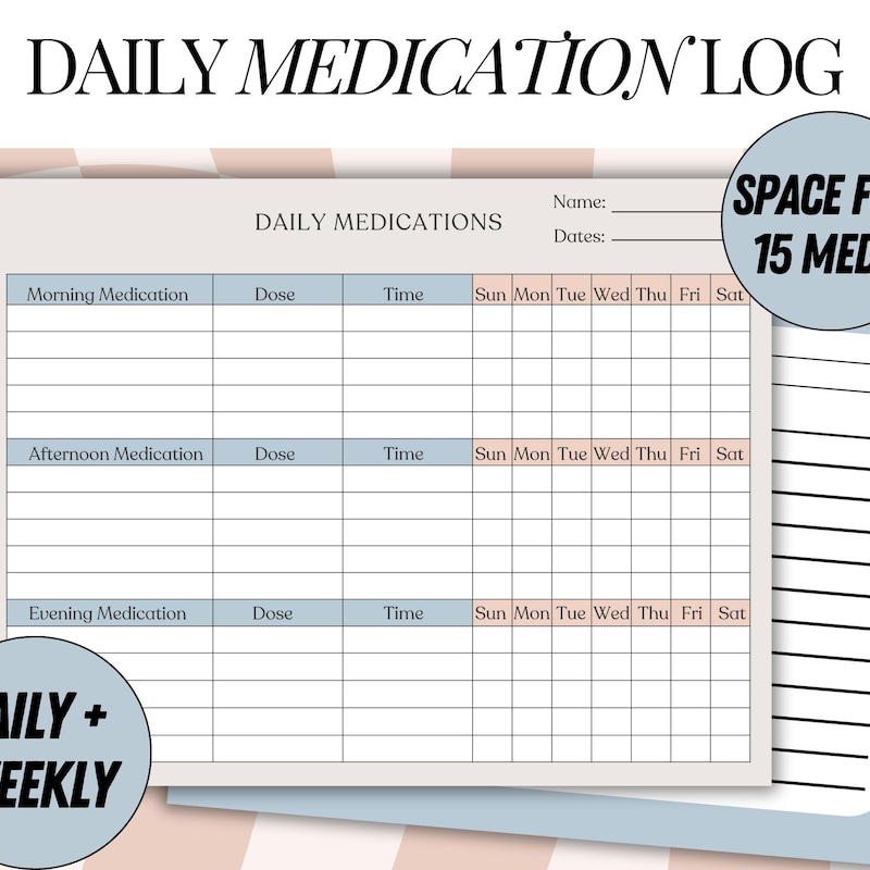 Prescription List - Etsy