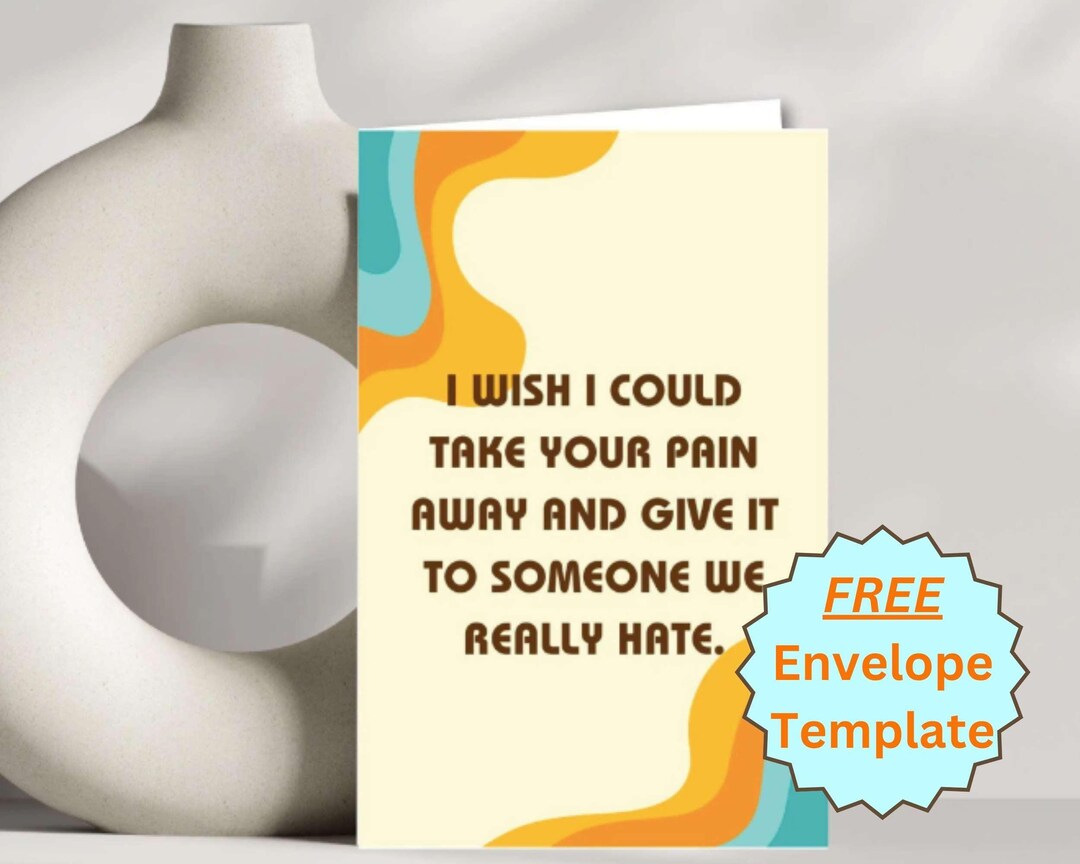 Funny Sympathy Card for Friend Sorry for Your Loss Card Sarcastic Get ...