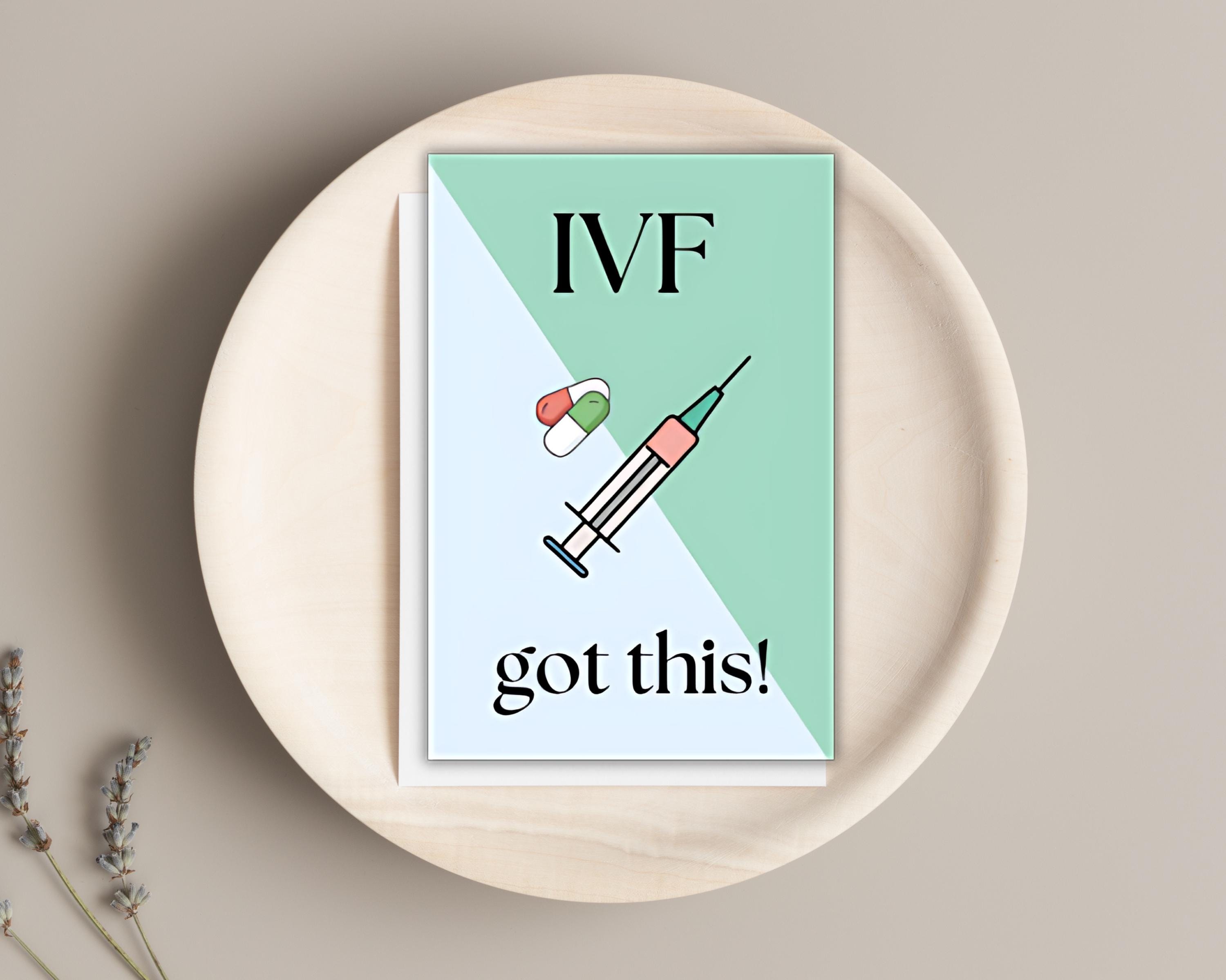 IVF Card for Her Ivf Support Card Funny Infertility Support Card for ...